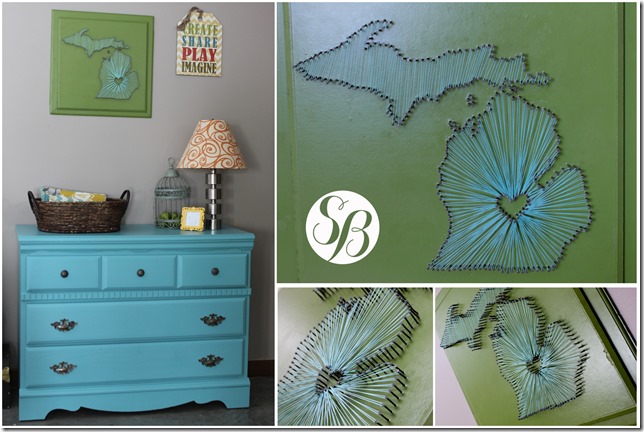Michigan Nail & String Art {and the Dresser Reveal} | Simply Bloom Co.